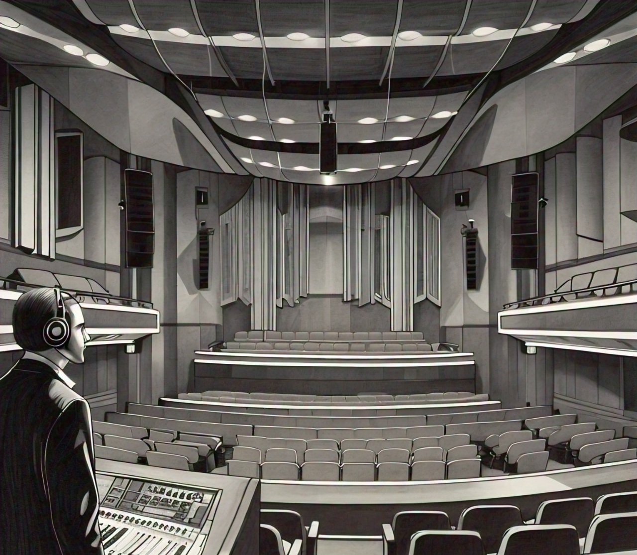 Auditorium acoustics design – Front Desk Architects