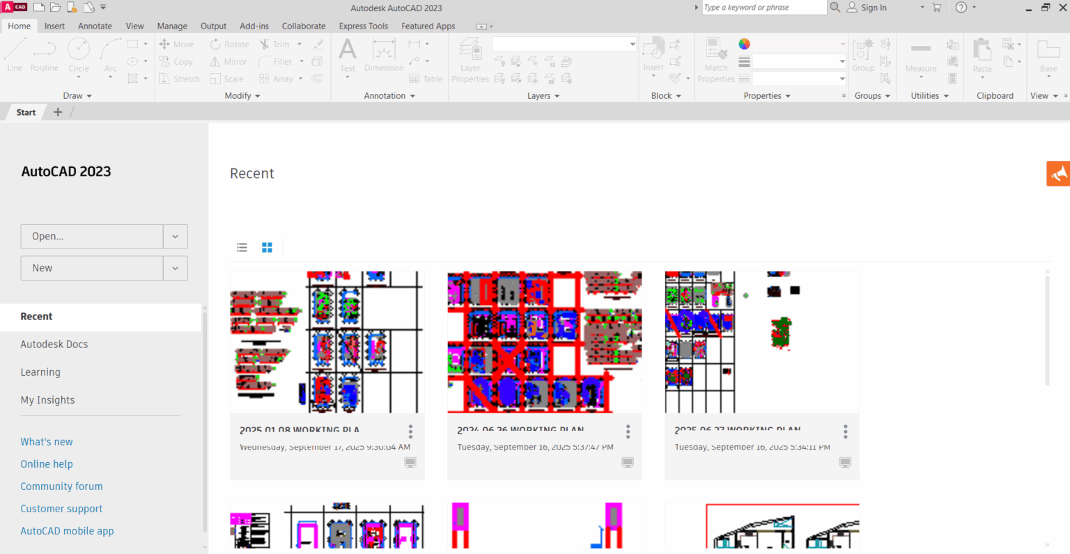 Starting AutoCAD – Front Desk Architects